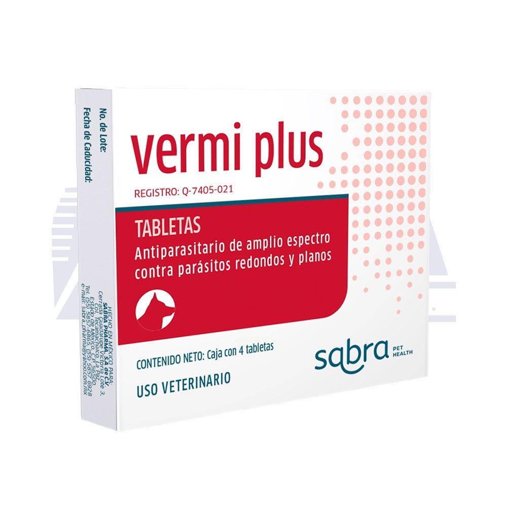 Vermi plus 10 - 4 tabletas - FYNSAMX